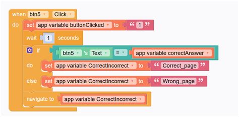 Quiz Help Need To Navigate Between Screens If They Go To Correct Or Incorrect Screen