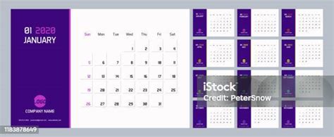 2020 비즈니스 기업 캘린더 플래너 템플릿 벡터 디자인 편집 가능한 현대 최소한의 템플릿 10월에 대한 스톡 벡터 아트 및 기타 이미지 Istock