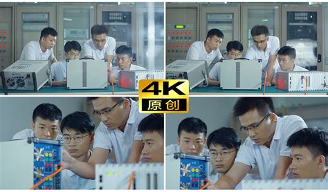 电力实验室小组讨论 视频素材下载