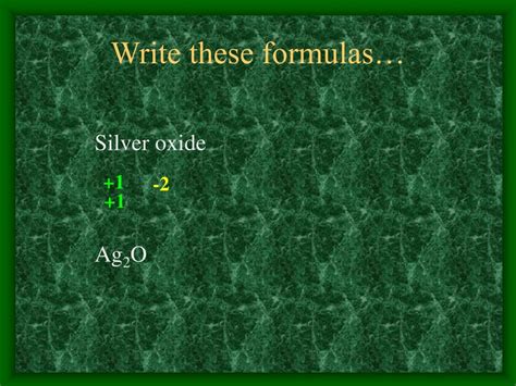 PPT Writing Ionic Formulas PowerPoint Presentation Free Download ID 810717