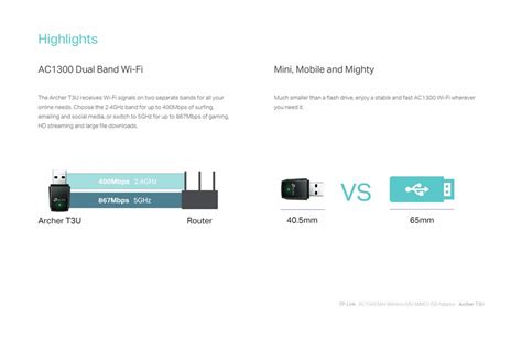 Tp Link Archer T U AC Mini Wireless MU MIMO USB Adapter At Piece Saheed Nagar