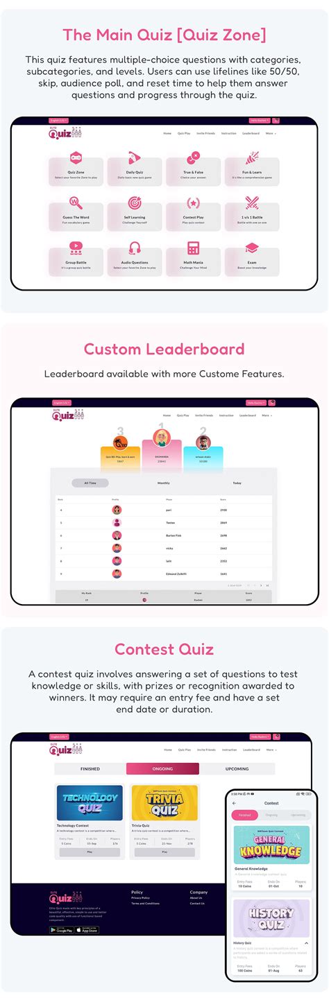 elite quiz trivia quiz quiz game web version with lifetime updates odercart
