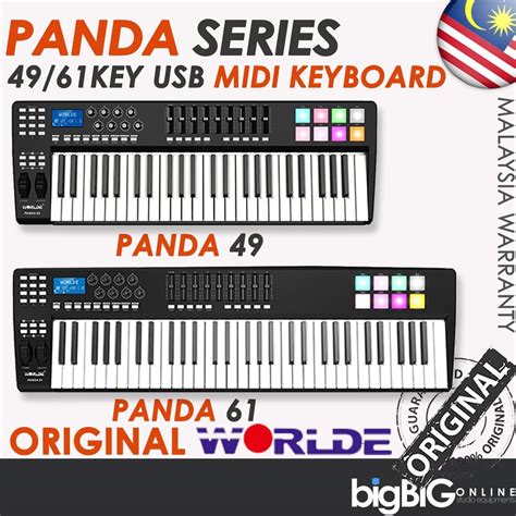 Malaysia Stock Worlde Panda 49 Panda 61 Portable Usb Midi 49
