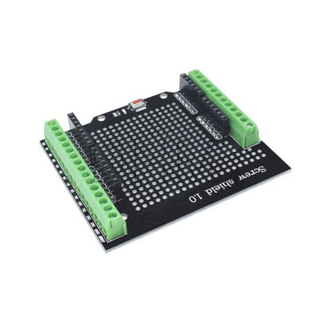Proto Screw Shield Black Arduino Scheda Prototipazione Rapida