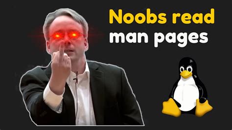 linux is a man aka how to read man pages youtube