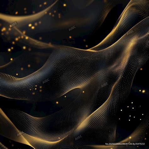 Ai创作图抽象 金色 网状 结构 设计 图案 背景 科技 未来 数字 流动 有机 动态 复杂 创新 昵图网