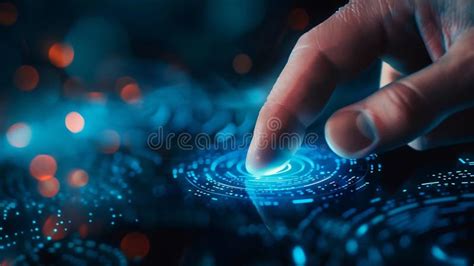 Generative Ai Using Fingerprint Indentification To Personal Data Access Biometrics Security Ekyc