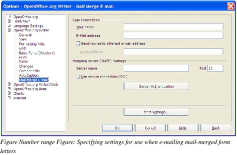 Openoffice Writer Mail Merge E Mail Options