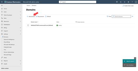 adding a domain into microsoft 365 walkers lab