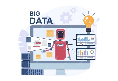 Premium Vector The Concept Of Automated Reporting Based On Big Data