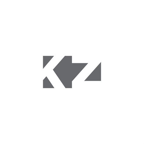 Kz Logo Monogram With Negative Space Style Design Template 2771395 Vector Art At Vecteezy