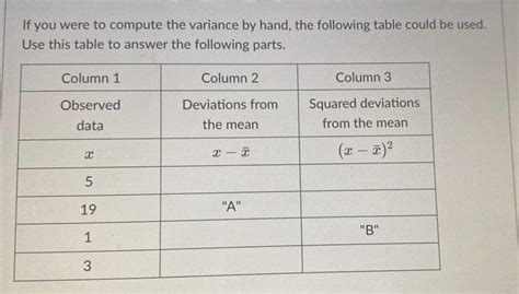 Solved If You Were To Compute The Variance By Hand The Chegg Com
