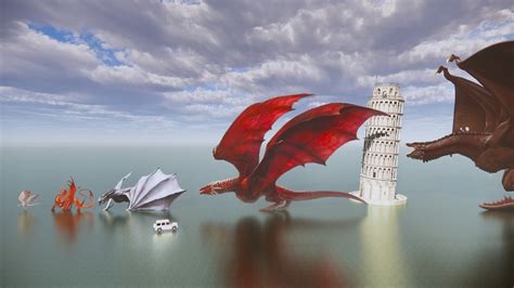 Targaryen Dragons Size Comparison Youtube