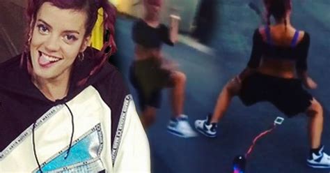 Watch Lily Allen Show Off Raunchy Twerking Skills In Kentucky Carpark