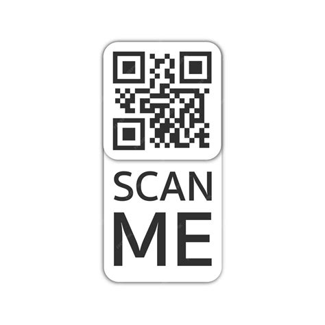 Premium Vector Qr Code For Smartphone Inscription Scan Me With Smartphone Icon Qr Code For