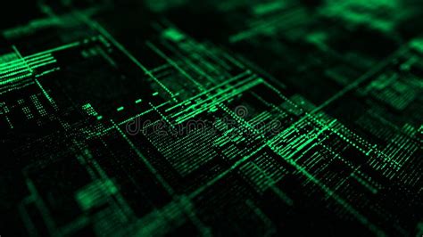 Computer Technology Background Digital Data Flow Network Connection