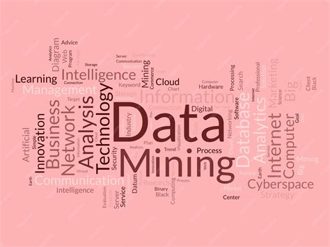 Premium Vector Word Cloud Background Concept For Data Mining Internet