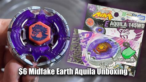 Beyblade Bb 47 Earth Aquila 145wd Unboxing Midfake Youtube