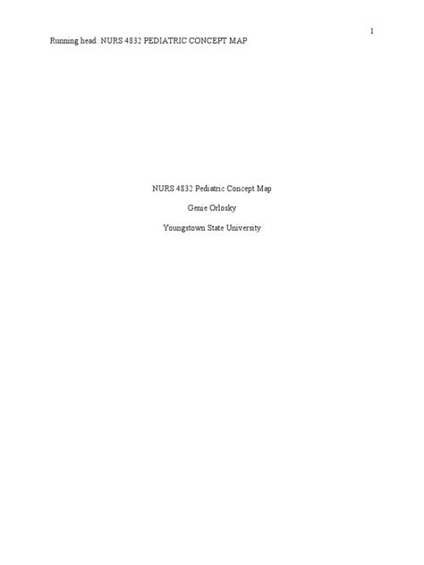 Pediatric Concept Map Pdf Pain Mental Disorder