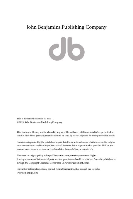 Pdf The Ventive And The Deictic Shift The Case Of Old Assyrian