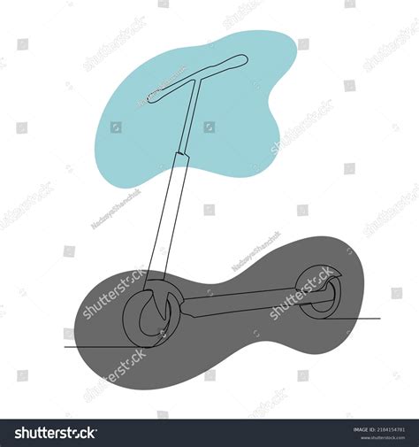 Scooter Drawing By One Continuous Line Stock Vector Royalty Free 2184154781 Shutterstock