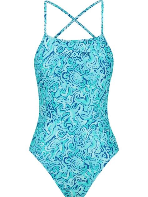 Amanzi Tie Back One Piece Leopard Luxe