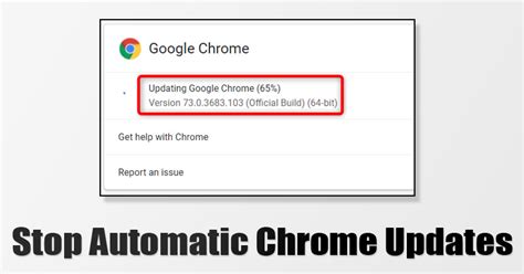 how to disable automatic chrome updates in windows 10