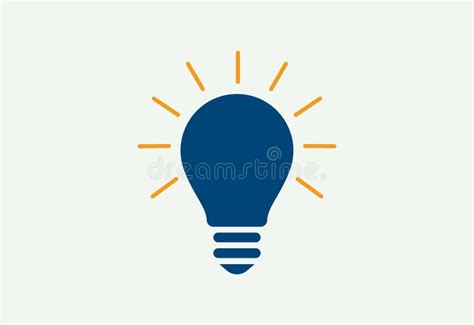 Light Bulb Logo Design Vector Design Concept Stock Illustration