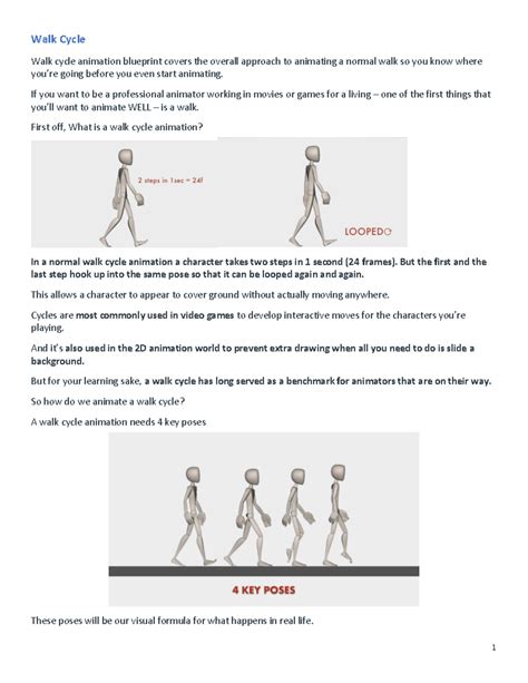 Walk Cycle Walk Cycle Walk Cycle Animation Blueprint Covers The Overall Approach To Animating