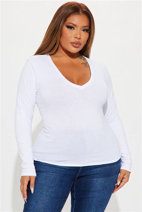 Womens Plus Size White Tops Fashion Nova
