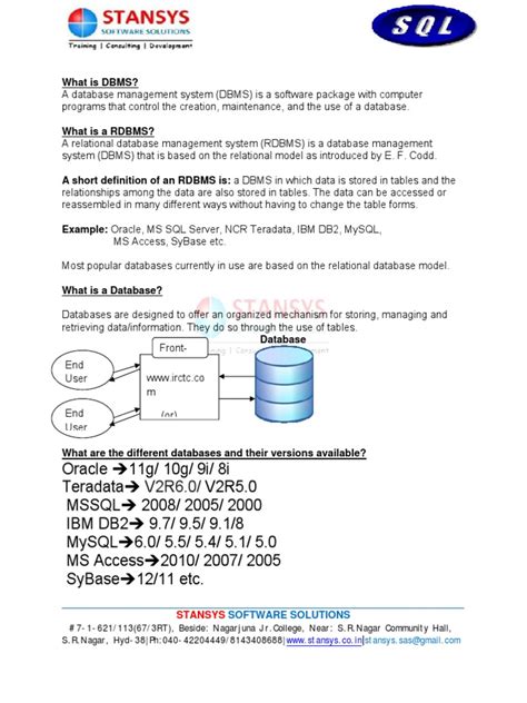 Sql Sas Notes Pdf Pdf Database Index Databases