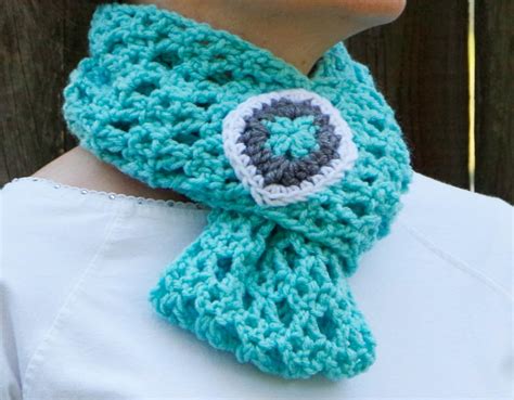 Crochet Pattern Diamond Lace Infinity Scarf Girls To Etsy