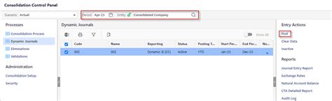 How To View Dynamic Journals At The Rollup Level