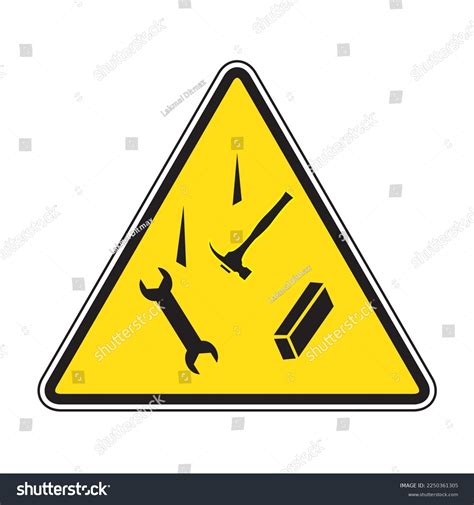 Danger Falling Objects Sign Caution Falling Stock Vector Royalty Free Danger Falling Objects Sign Caution Falling Stock Vector Royalty Free