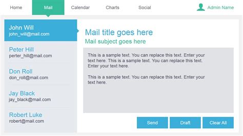 Admin Dashboard PowerPoint Template SlideModel