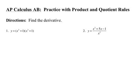 Ap Calculus Practice Problems