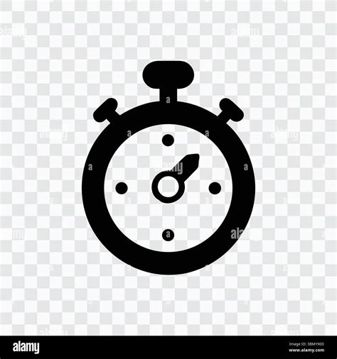 Stopwatch Icon With Dial And Buttons Timer Symbol Countdown Concept Stock Vector Image And Art