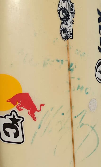 3x World Champion Mick Fanning Personal Pipeline Surfboard By Js Industries 2000s Surfboard