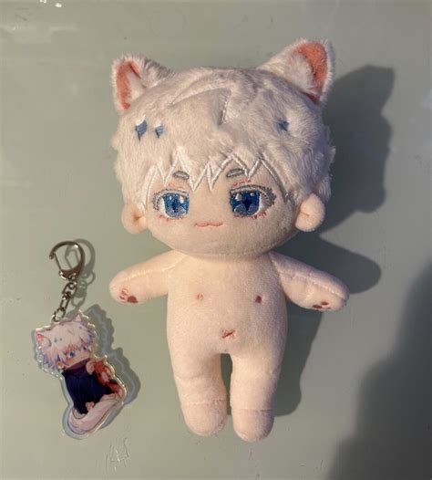 Neko Gojo Satoru Jujutsu Kaisen 15cm Cotton Doll Omodoki Plushie Keychain Custom International