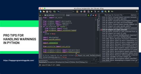 How To Handle Warnings In Python Happy Programming Guide