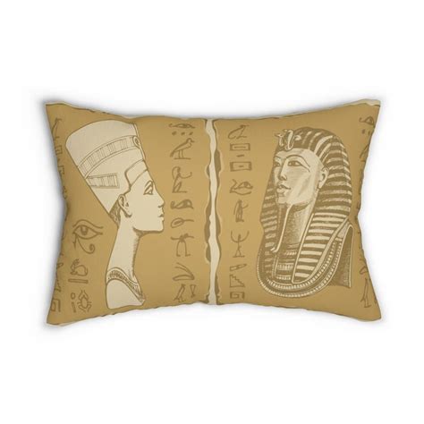 Ancient Egypt Spun Polyester Lumbar Pillow B1clothing Co