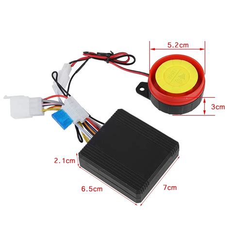 12v universal motorcycle alarm system remote control
