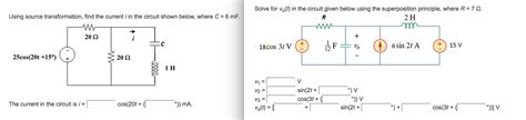 Solved Using Source Transformation Find The Current I In