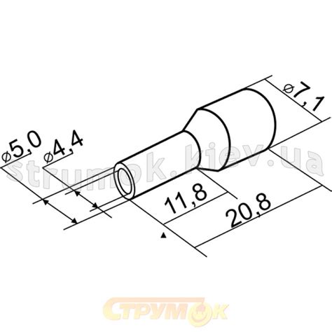 Наконечник трубчатый с изоляцией НТ 10.0-12 Укрем АсКо A0060010009 ...