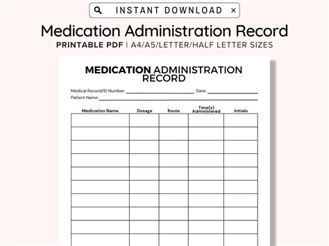 5 Rights Of Medication Administration Printable