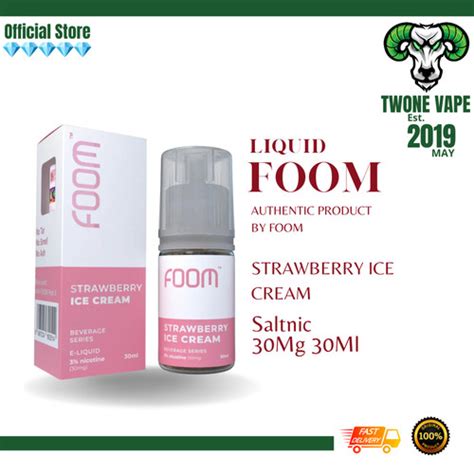 Jual Liquid Foom Strawberry Ice Cream Salt Nic 30ml By Foom Lab Global
