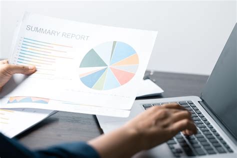 Premium Photo Business Data Analysis On Laptop Financial Charts