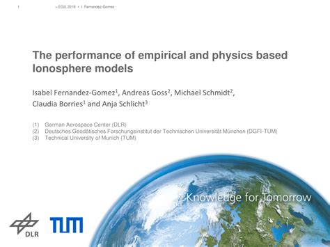 Pdf The Performance Of Empirical And Physics Based Ionosphere Models