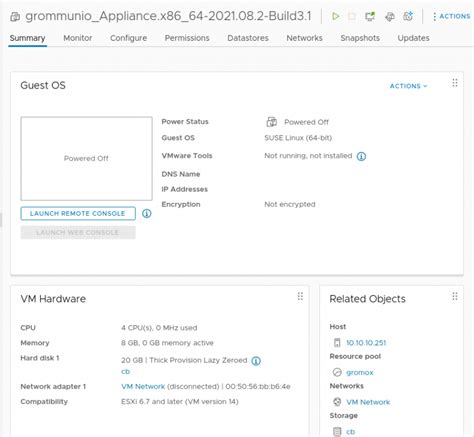 [solved] appliance ova grommunio community