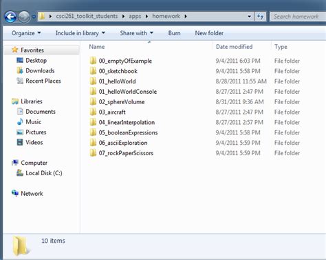 assignment packs csci 261 programming concepts c